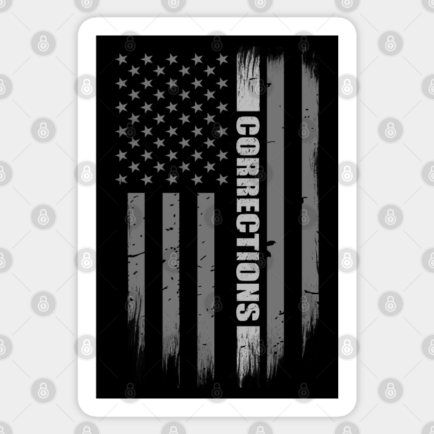 Thin Silver Line Flag Correctional Officer Corrections Officer